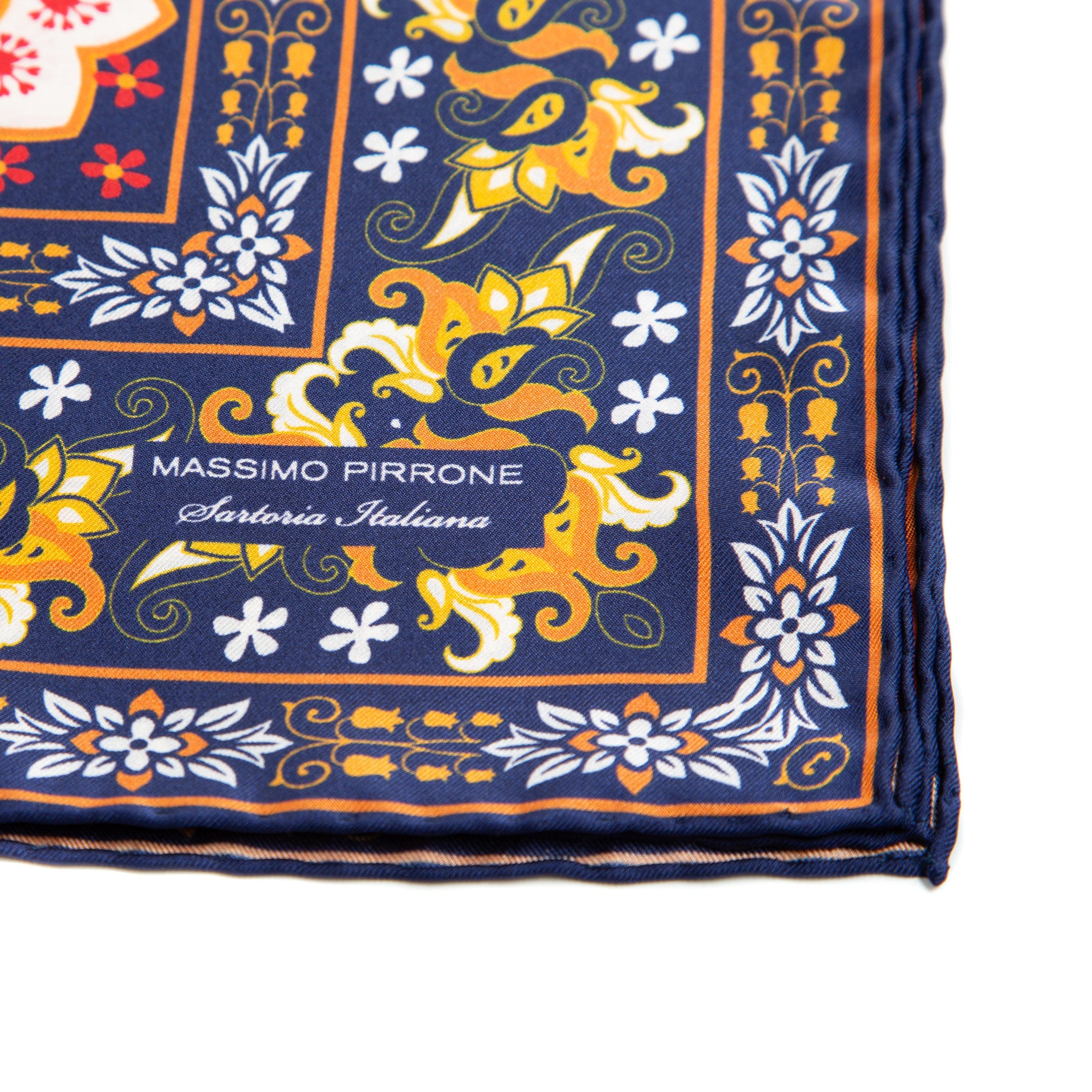 Silk Pocket Square Massimo Pirrone – pmeleganzamilanese
